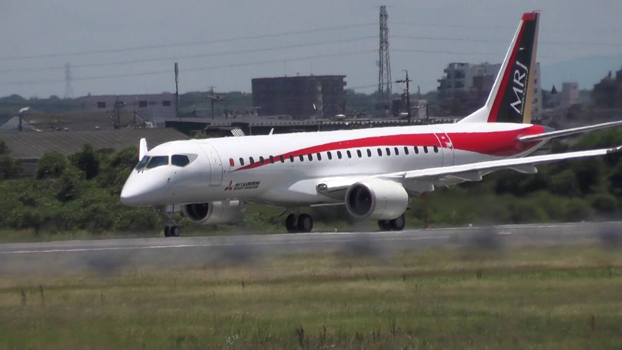 MRJ 1・2・3・4号機を撮影しました。 - YouTube
