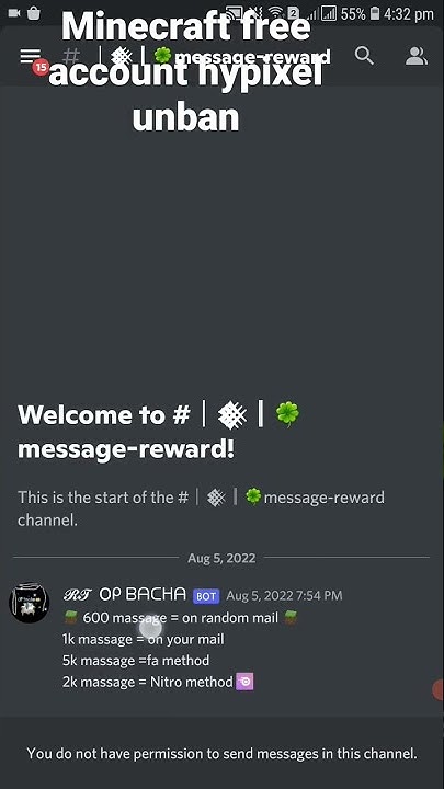 minecraft free account hypixel unban join linkhttps://discord.gg ...