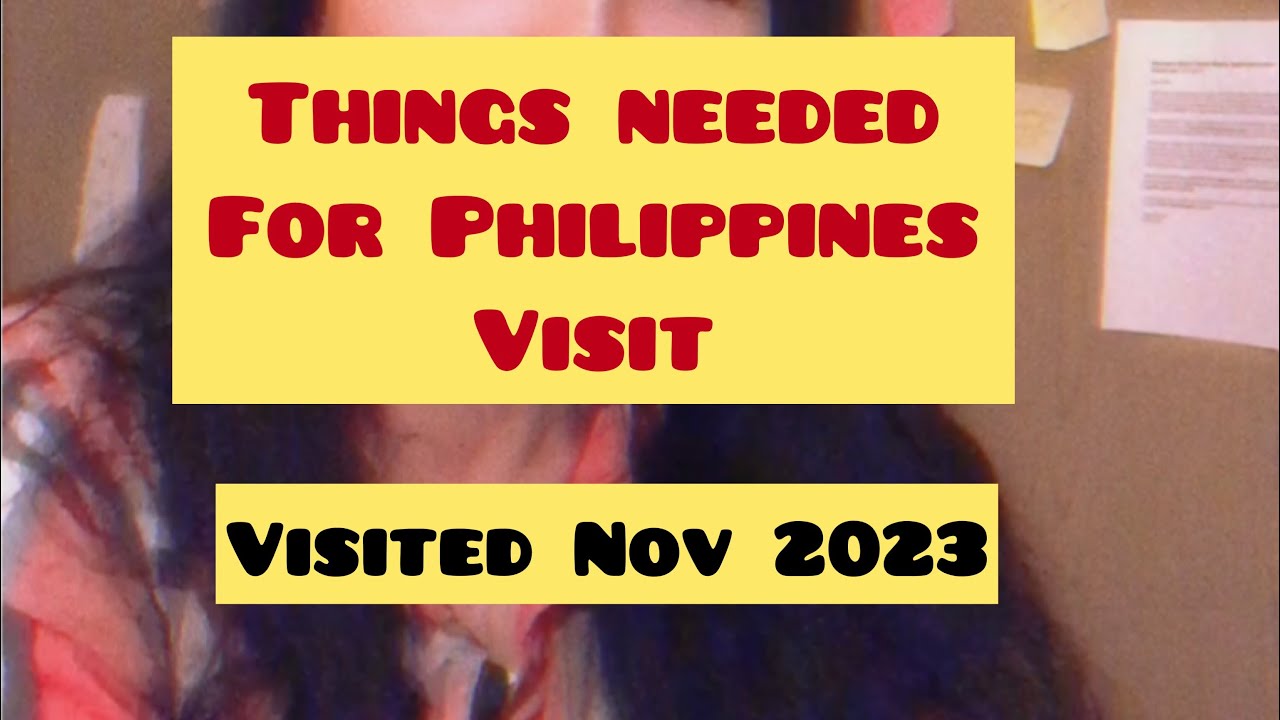 NOVEMBER 2023 VISIT TO THE PHILIPPINES 🇵🇭 AFTER COVID RESTRICTIONS BEEN ...