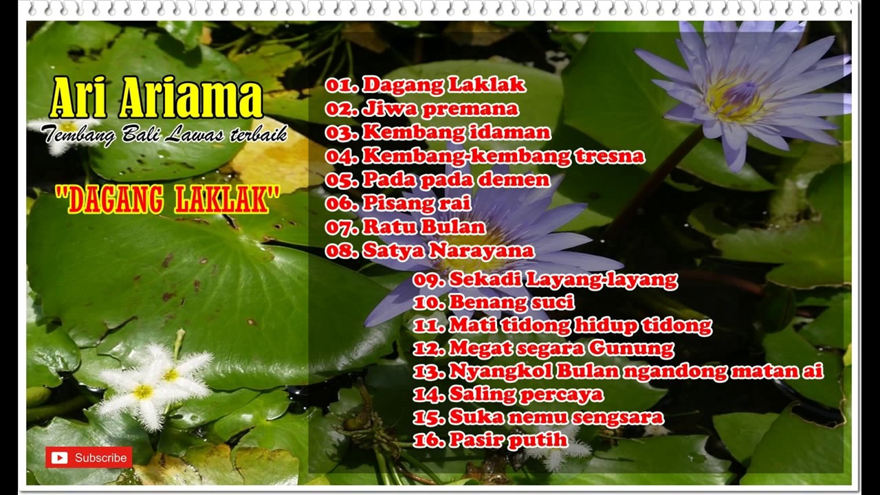 Ari Ariama Kumpulan Tembang Bali Lawas terbaik DAGANG LAKLAK - YouTube