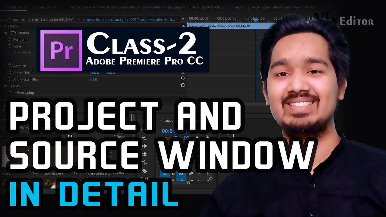 Project and Source Window_in Detail | Adobe Premiere Pro. CC | Vfx ...