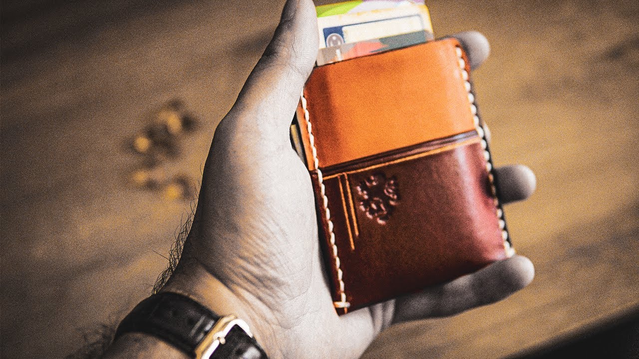 Making of Luxury Leather Card Case Goods, Thin Gentleman Wallet! - YouTube