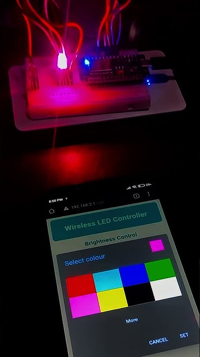 Wireless LED Controller Using ESP8266 / Node MCU #shorts - YouTube