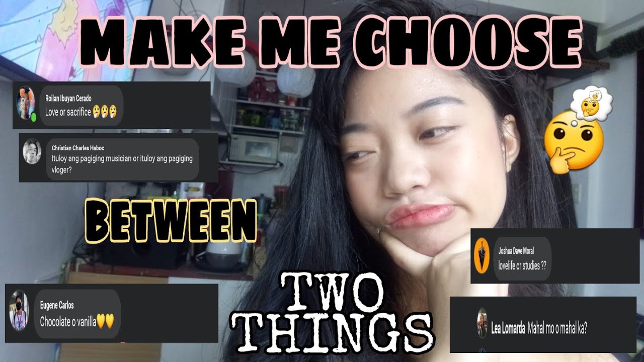 VLOG 17 : MAKE ME CHOOSE BETWEEN TWO THINGS 💖 FT SHOUT OUTS 💙 - YouTube