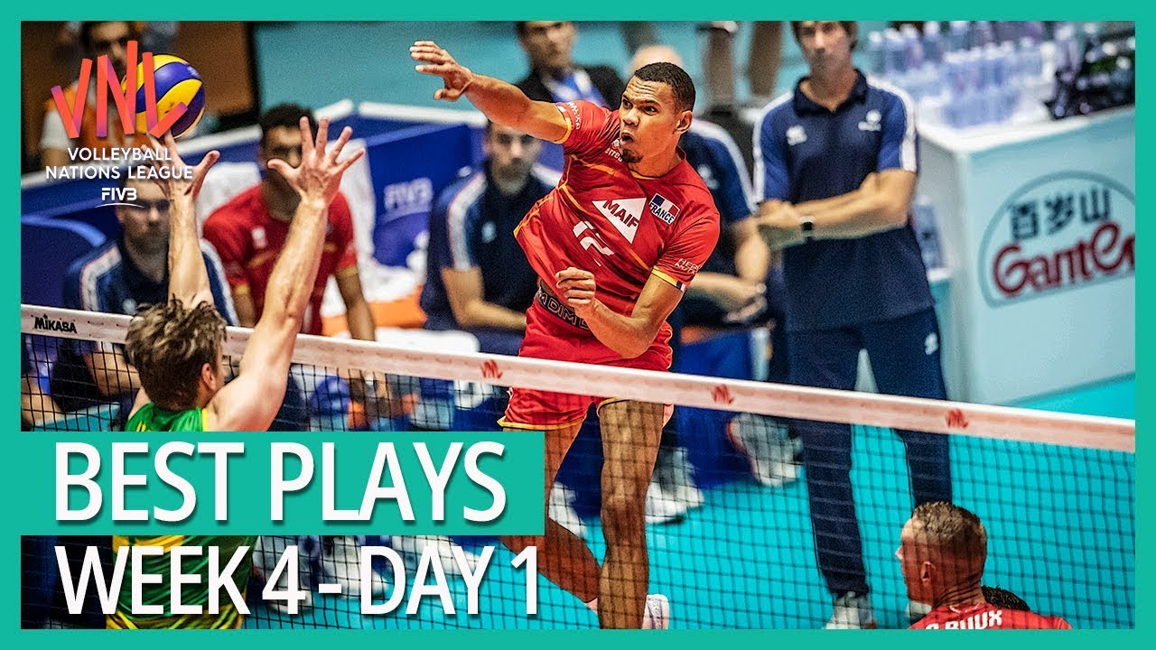 Best Volleyball Plays | Week4 - Day1 | Men's VNL 2019 - YouTube