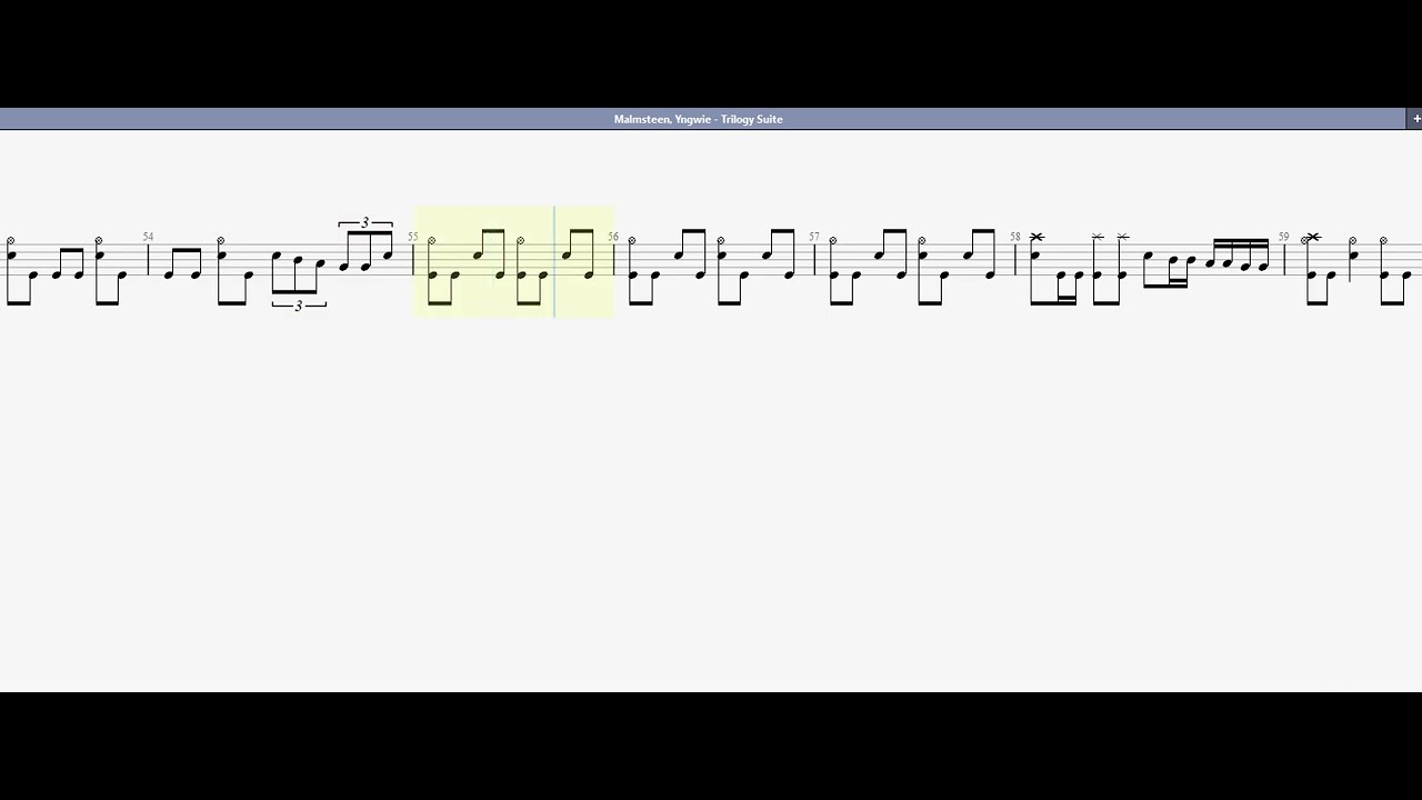 Malmsteen, Yngwie Trilogy Suite DRUMM TAB - YouTube