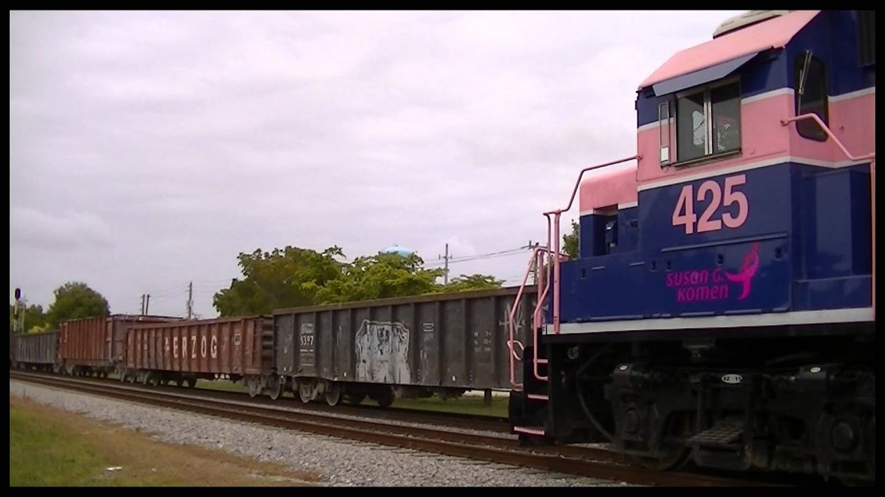 FEC Freight Train 1283 feat.Pinky 425 - YouTube