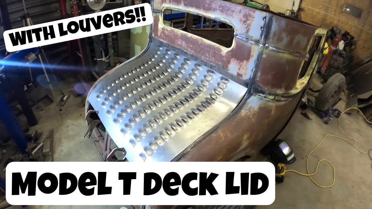 Punching Louvers into a Scratch Built Ford Model T Trunk Lid - YouTube