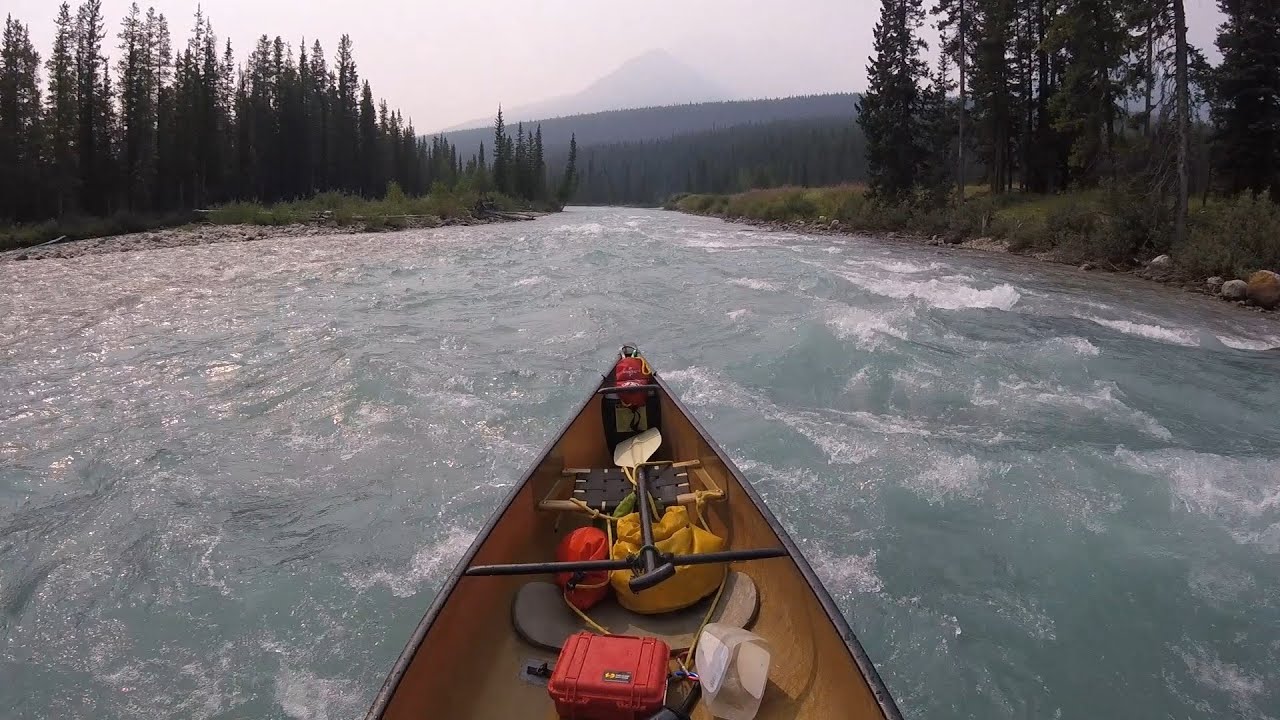 Canoeing The Bow River - Lake Louise To Castle Junction - YouTube