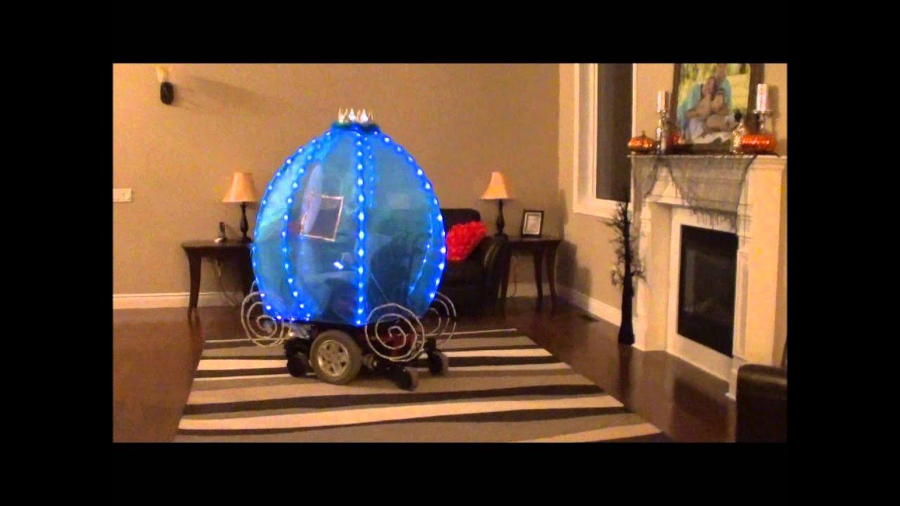 Hallie Ganderton Wheelchair Princess Carriage Costume - YouTube