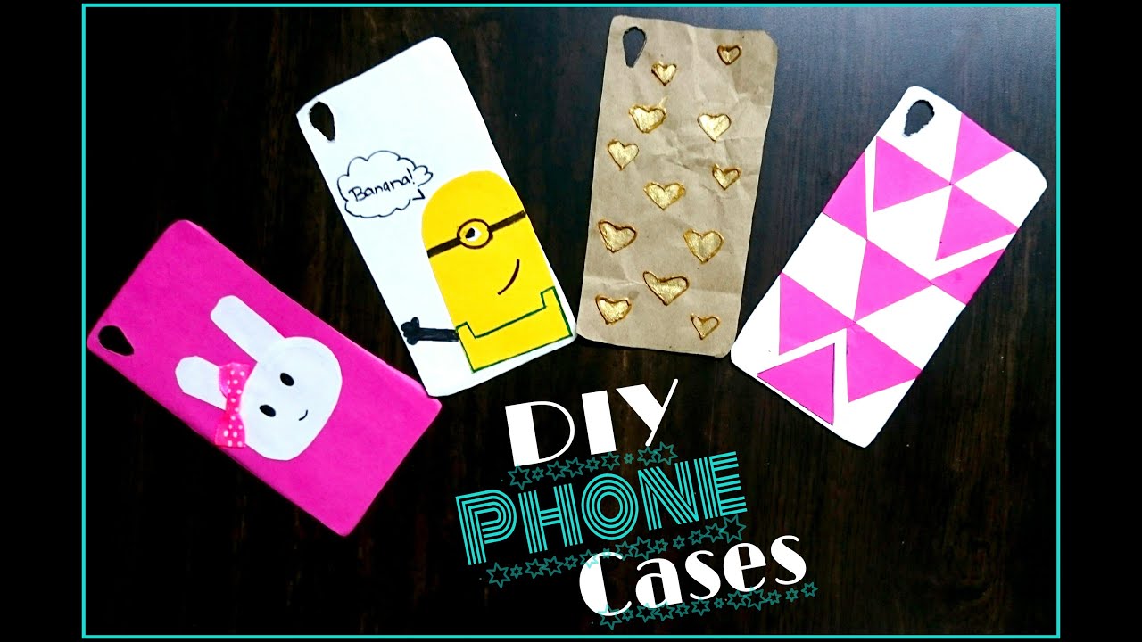 Diy Easy Phone Cases Using Everyday Material Youtube