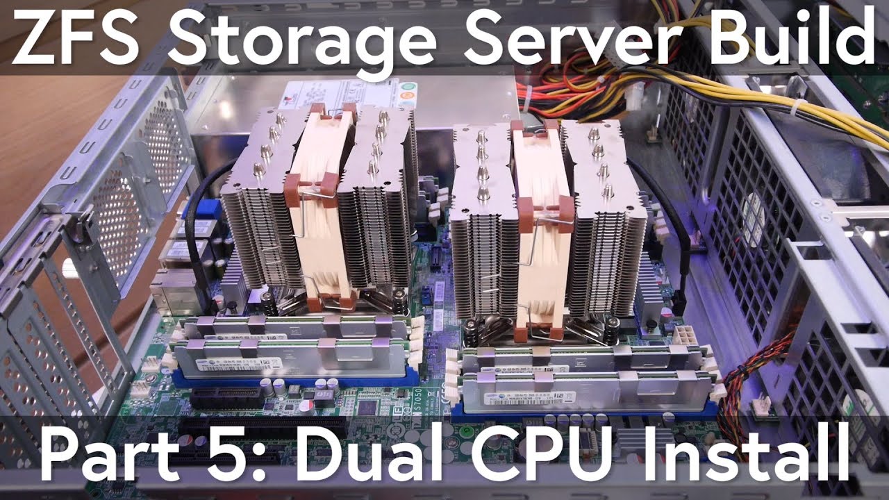 ZFS Storage Server: Motherboard and Dual CPU installation, Noctua NH ...