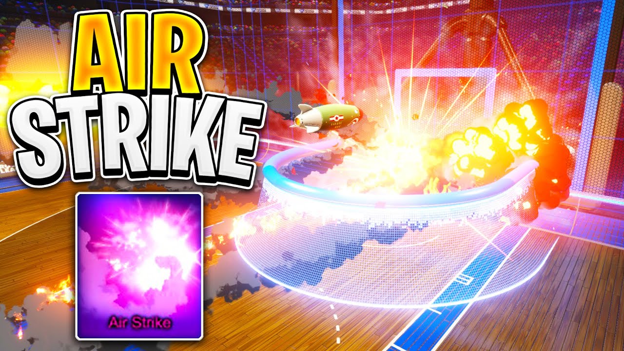 *NEW* AIR STRIKE GOAL EXPLOSION WORKS IN HOOPS! Rocket League ...
