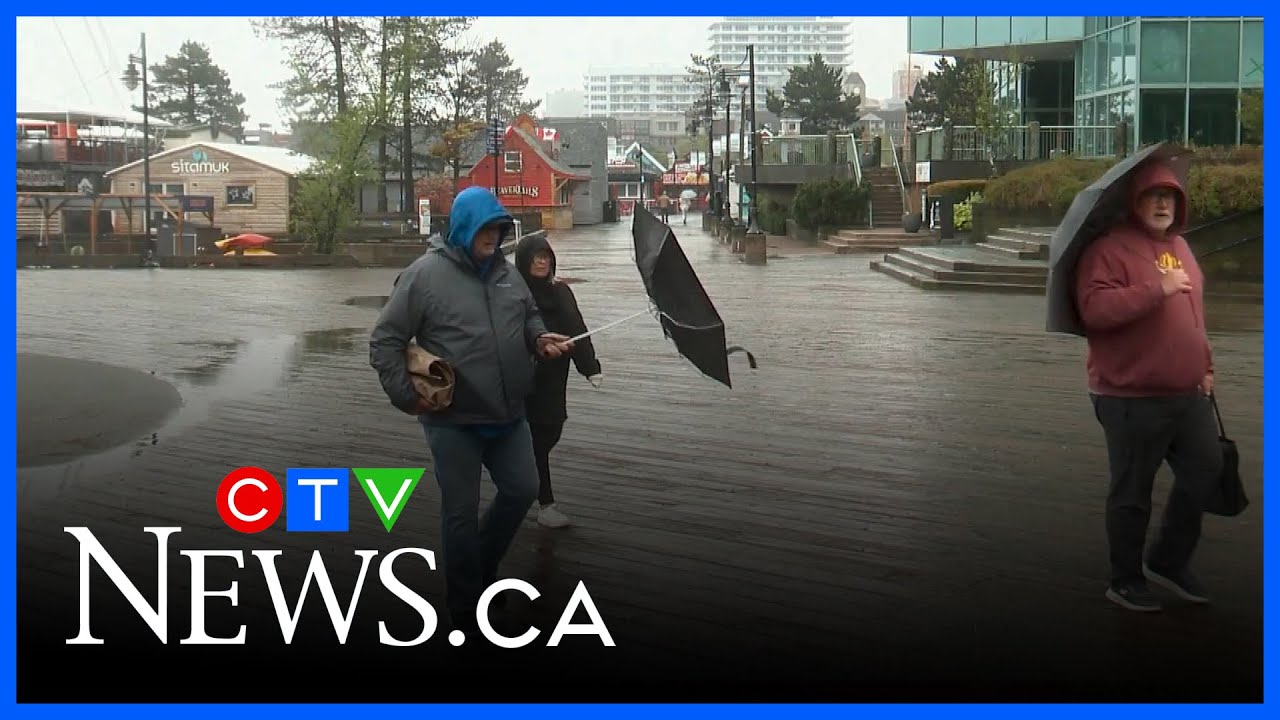 Rainfall and windy weather effects travel, tourism - YouTube