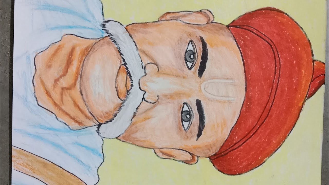 Lokmanya Tilak Drawing by Atharva kumbhar - YouTube