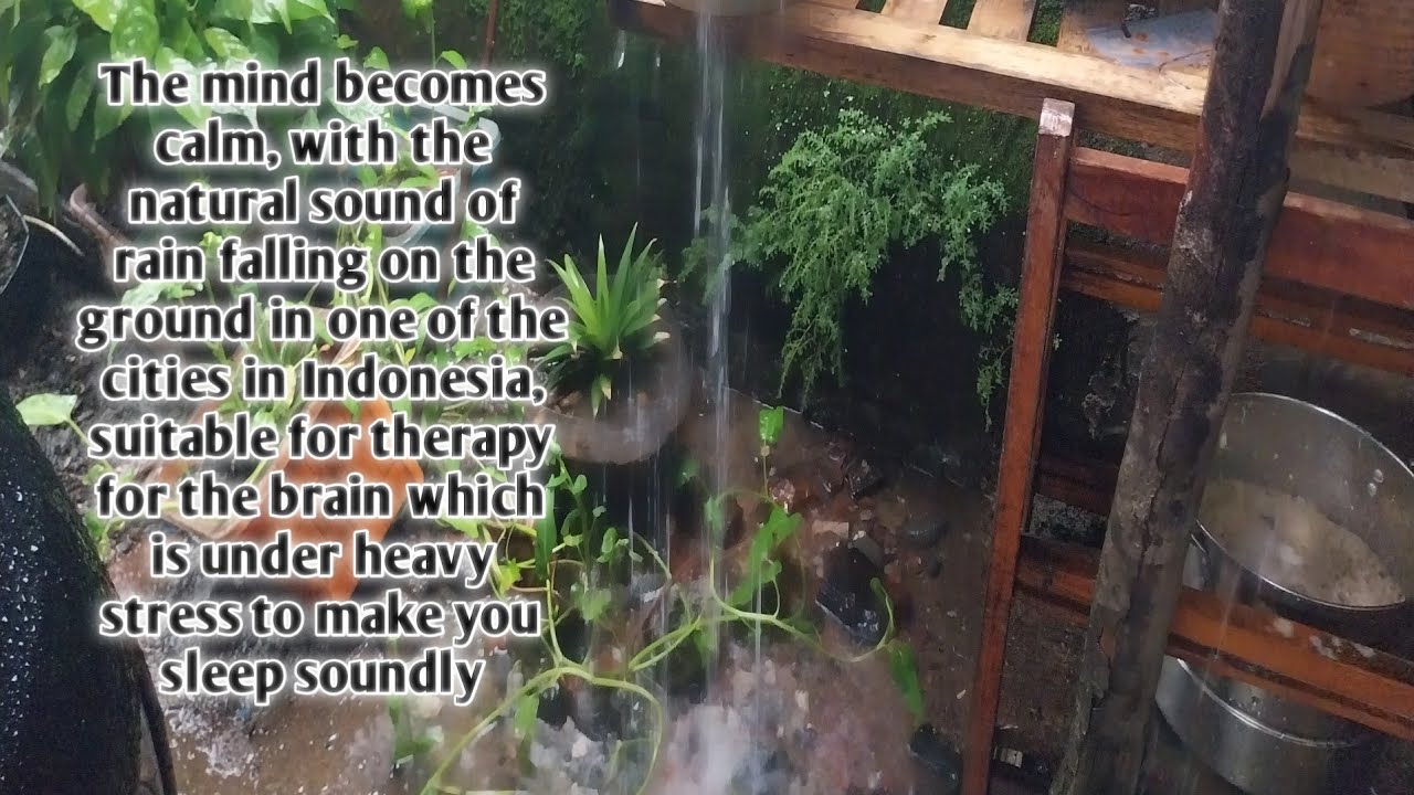 The natural sound of raindrops falling to the ground,sleep soundly ...