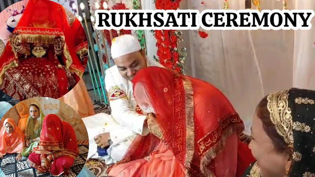 RUKHSATI CEREMONY VLOG ️ || Maang bharai rasam | bidai | shadi day 2 ...