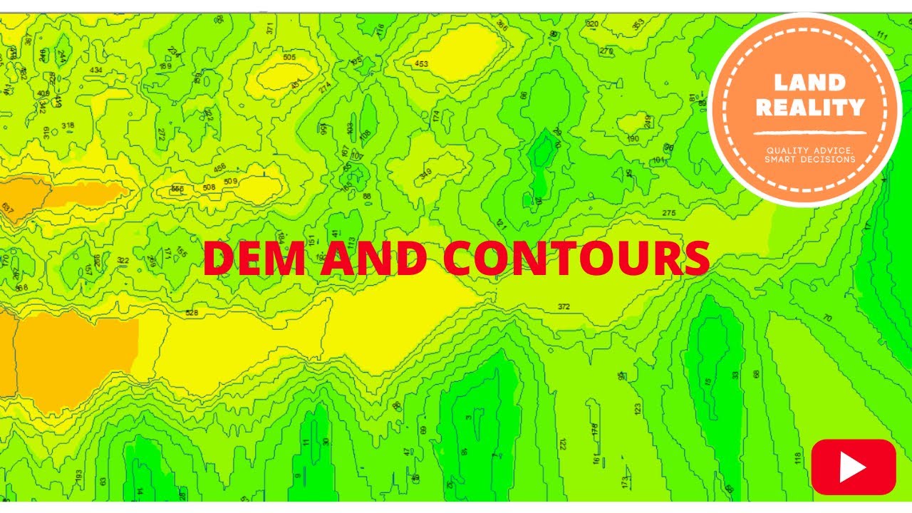 how to create contours and Dem for any area 2020 - YouTube