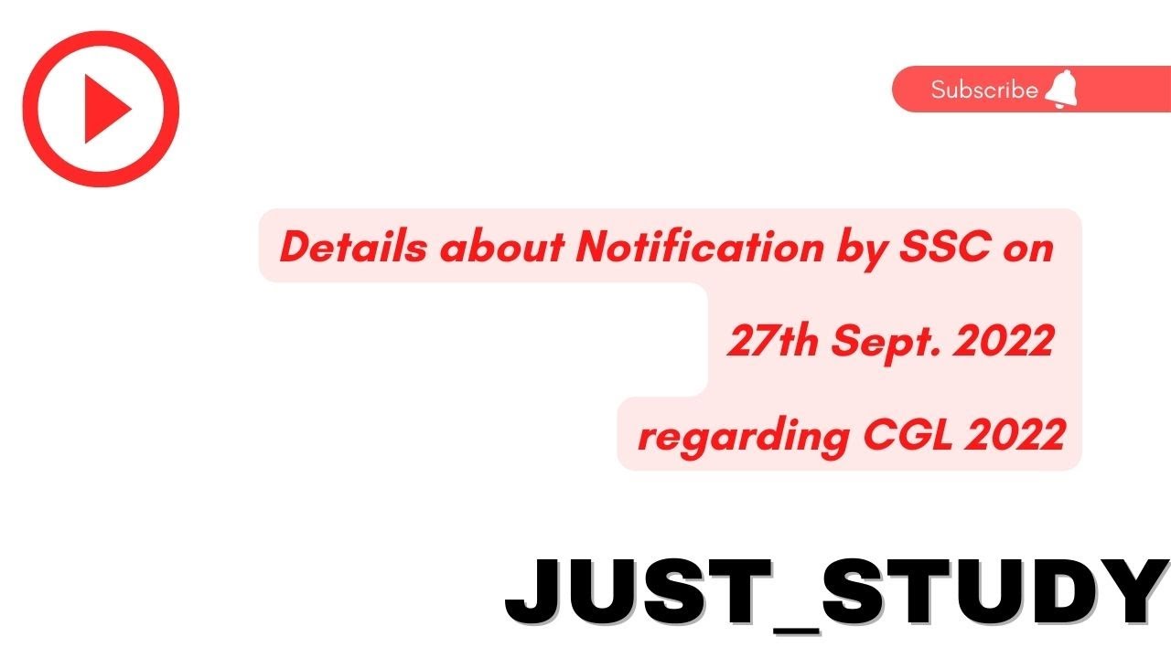 #SSC_Notification_27 Sept. 2022#CGL_2022# - YouTube