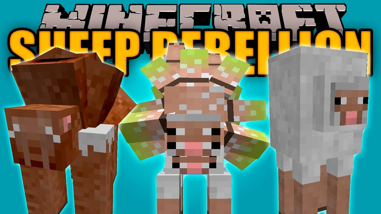 SHEEP REBELLION MOD - Ovejas Mutantes Extraterrestres!! - Minecraft mod ...
