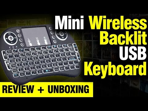 Mini Wireless USB Backlit Keyboard - Review & Unboxing - YouTube
