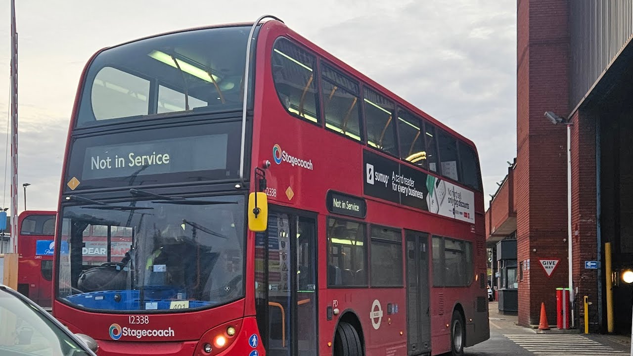 Stagecoach London 12338 SN64OGL route 180 (Nice Axles) - YouTube