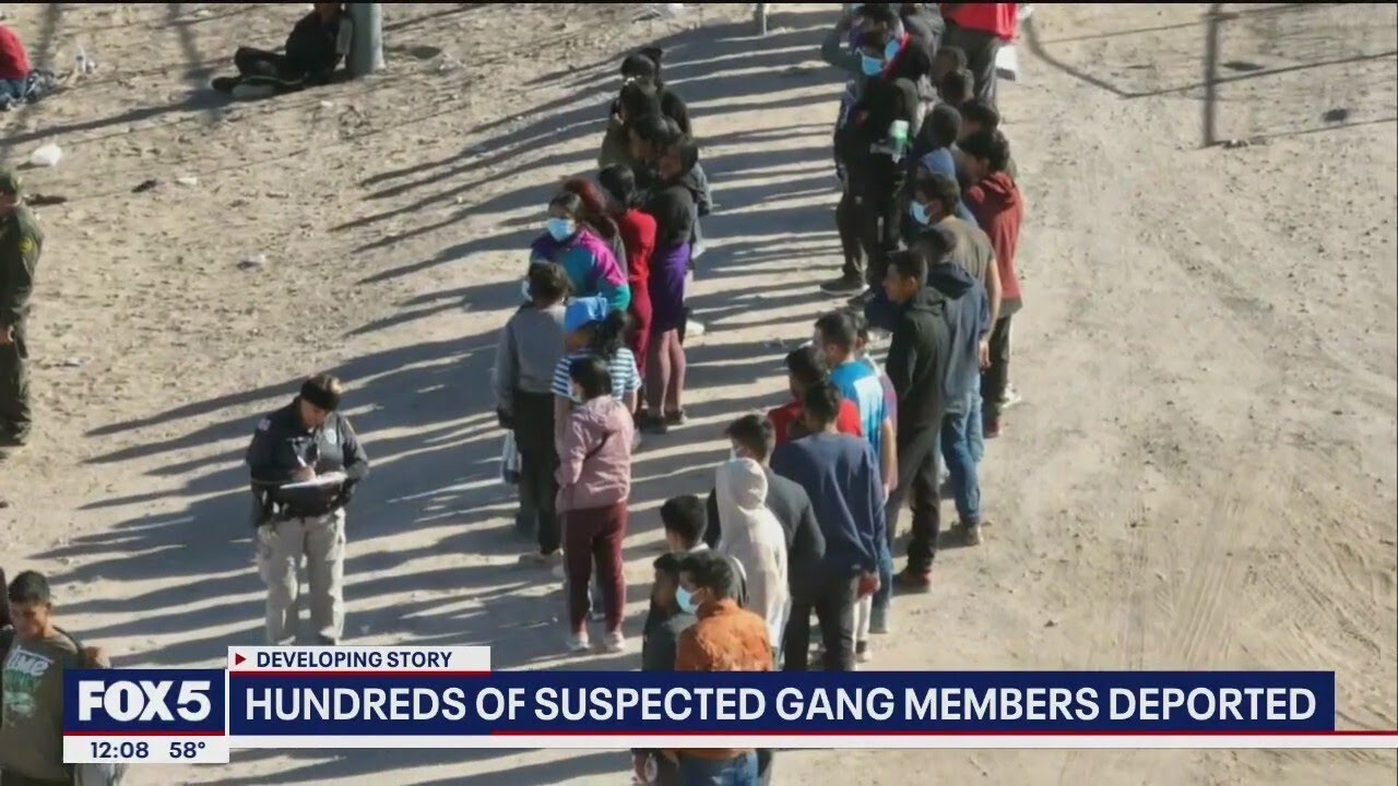 Trump administration deports hundreds of suspected gang members - YouTube