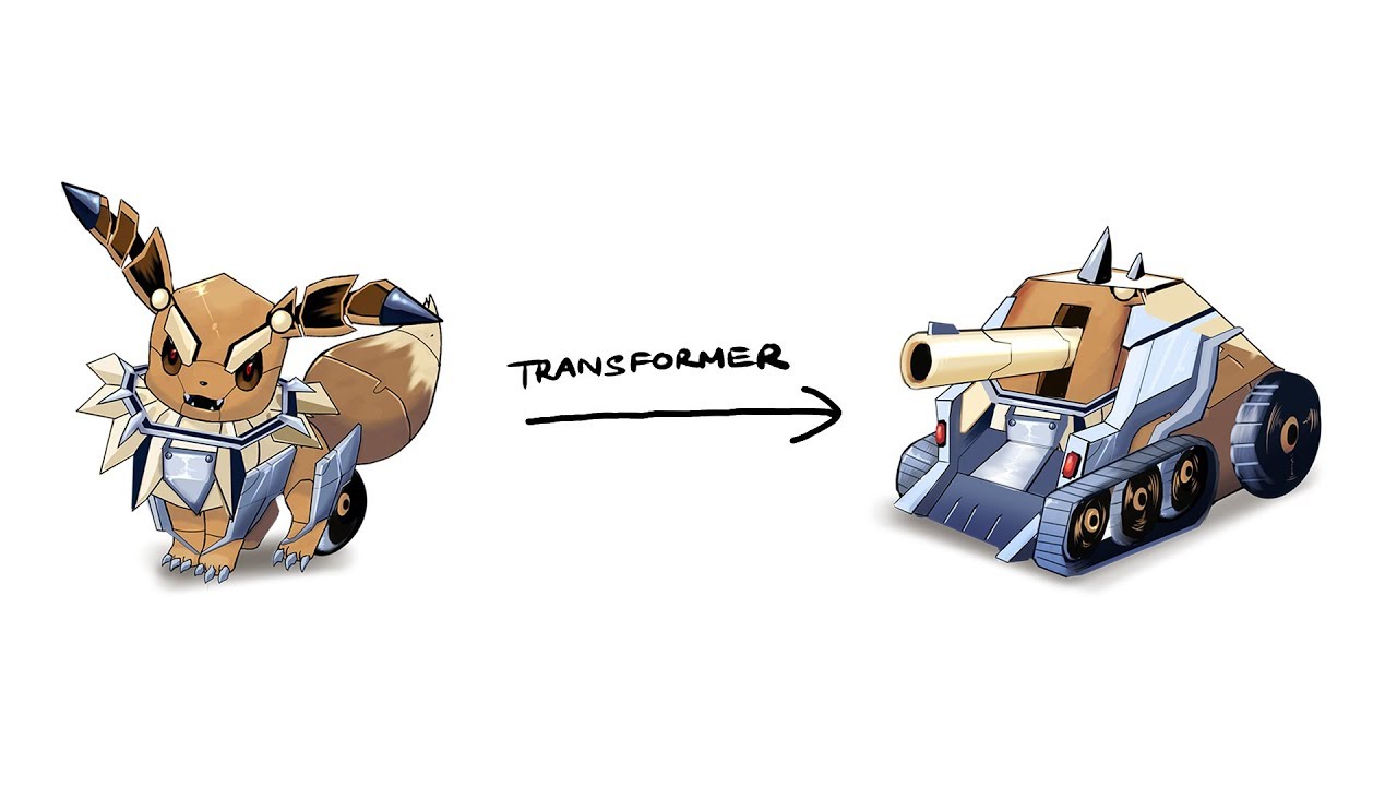 EEVEELUTIONS ( Eevee ) - Pokemon Characters As Transformer. - YouTube