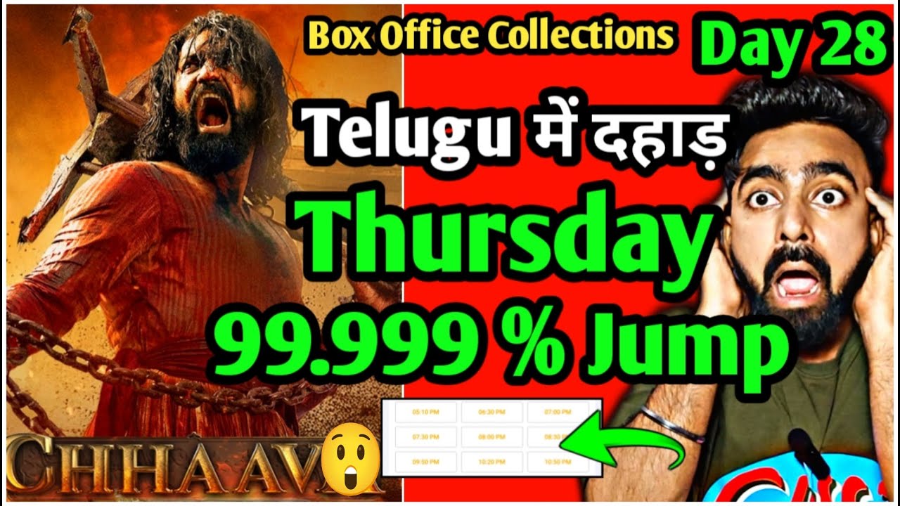 Chhaava Box Office Collections Day 28 Chava Movie Collection Chhaava ...