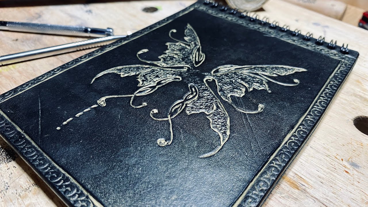 Make A Leather Fairy Notebook Cover - YouTube