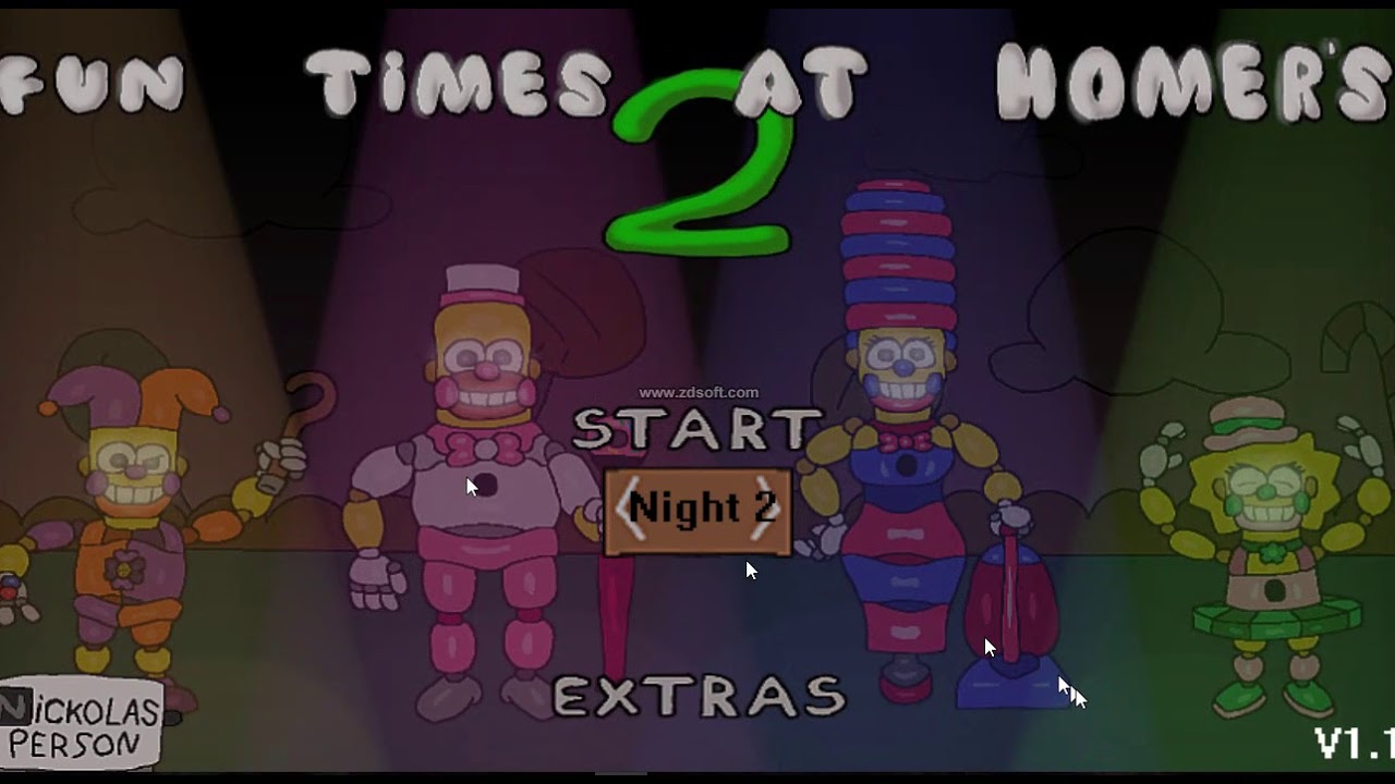 fun times at homer s 2 (FNAF GAME) - YouTube