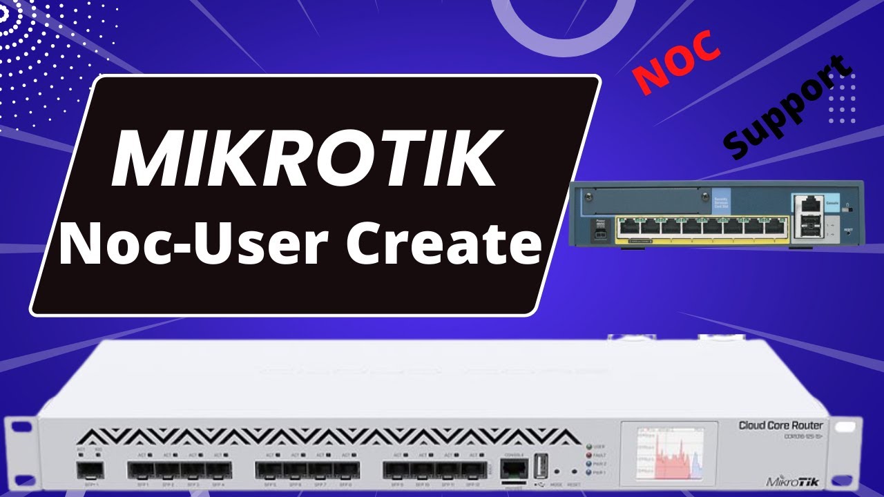 Mikrotik Isp Noc User Create Winbox Mikrotik Basic Setup Aks Netlab Youtube