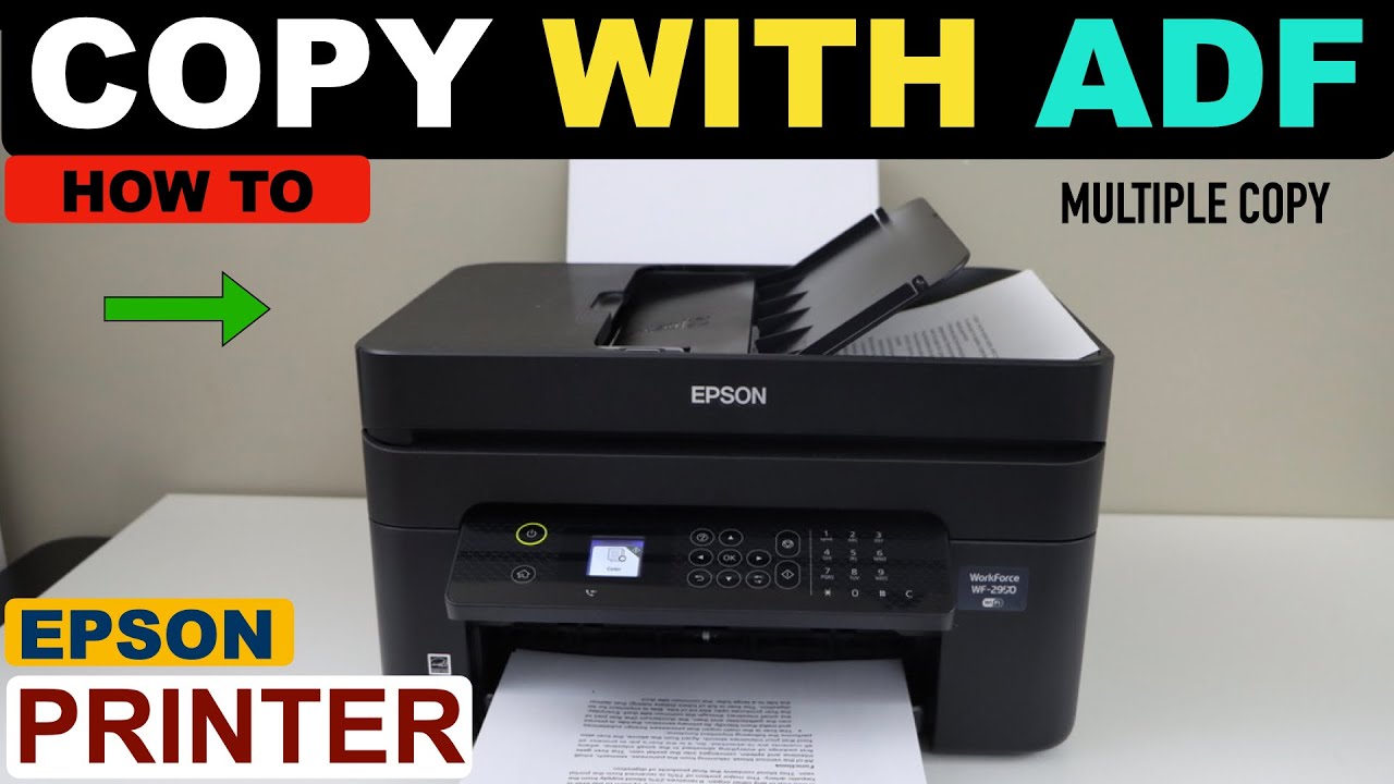 How To Make Copy With Epson Printer Using ADF Tray YouTube