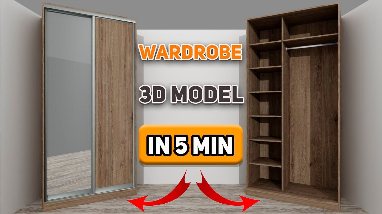 Tutorial for Beginners - Furniture 3D model in 5 min (PRO100) - YouTube