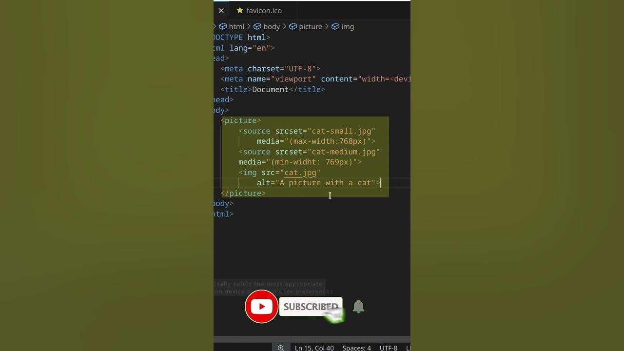 Html 10a Picture And Source Element Html Html5 Html5tutorial Html5course Youtube