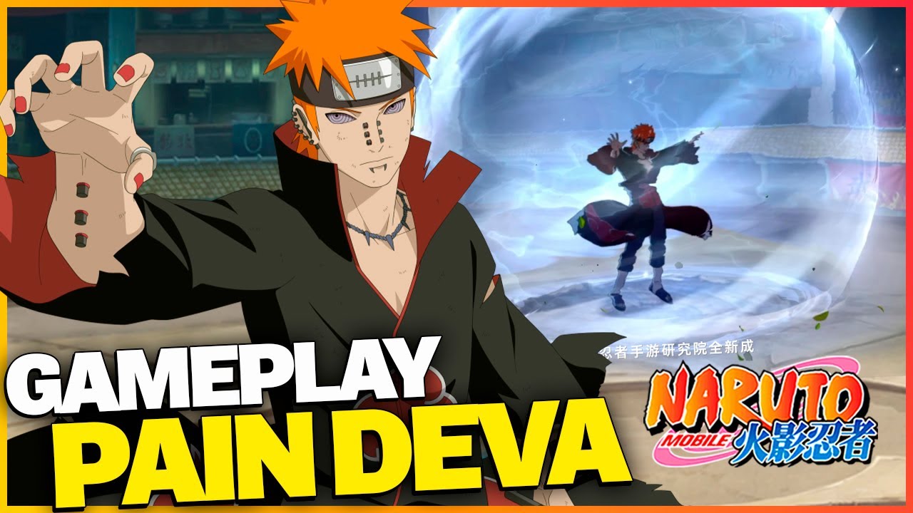 FINALMENTE! PAIN TENDO (CAMINHO DEVA) GAMEPLAY OFICIAL l NARUTO MOBILE ...