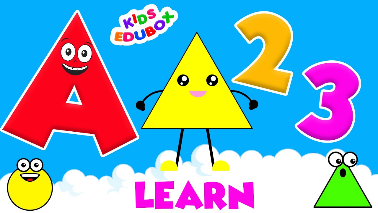 ABC, 123 & Shapes Learning Videos For Preschool | ABC And One Two Three ...
