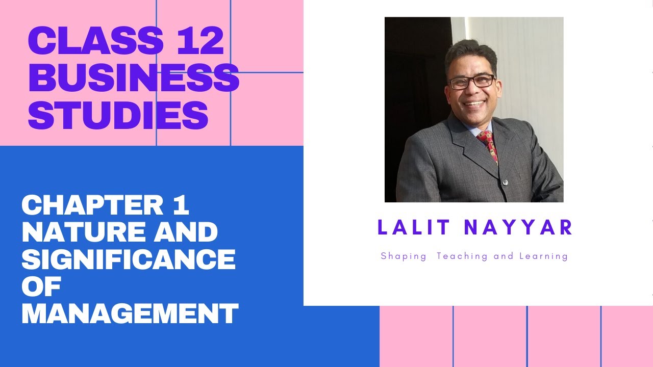 Class 12 Business Studies Chapter 1 Nature and Significance of ...