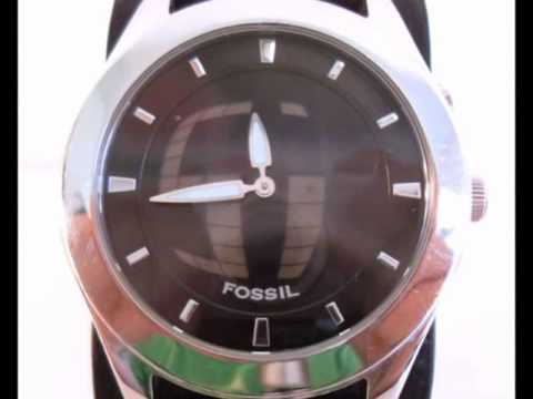 Fossil JR 8122 Designer Cuff Fashion Watch - YouTube