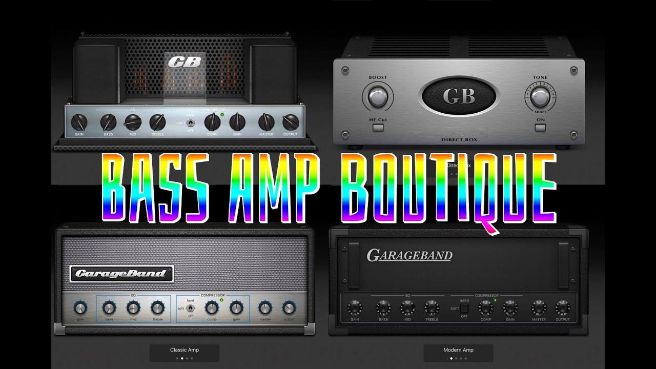 GarageBand - Updated With Free BASS AMP BOUTIQUE - Demo for the iPad ...