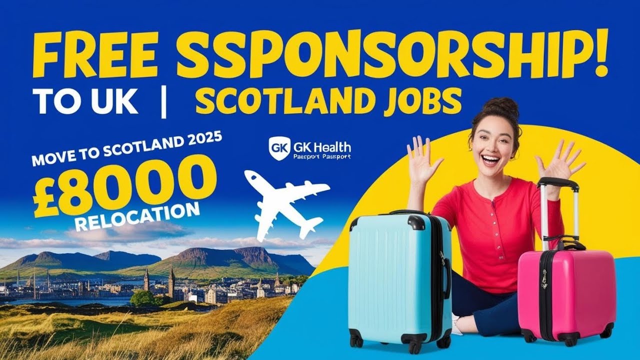 Scotland Hiring Skilled Workers 2025 | Free Visa + £8000 Relocation ...