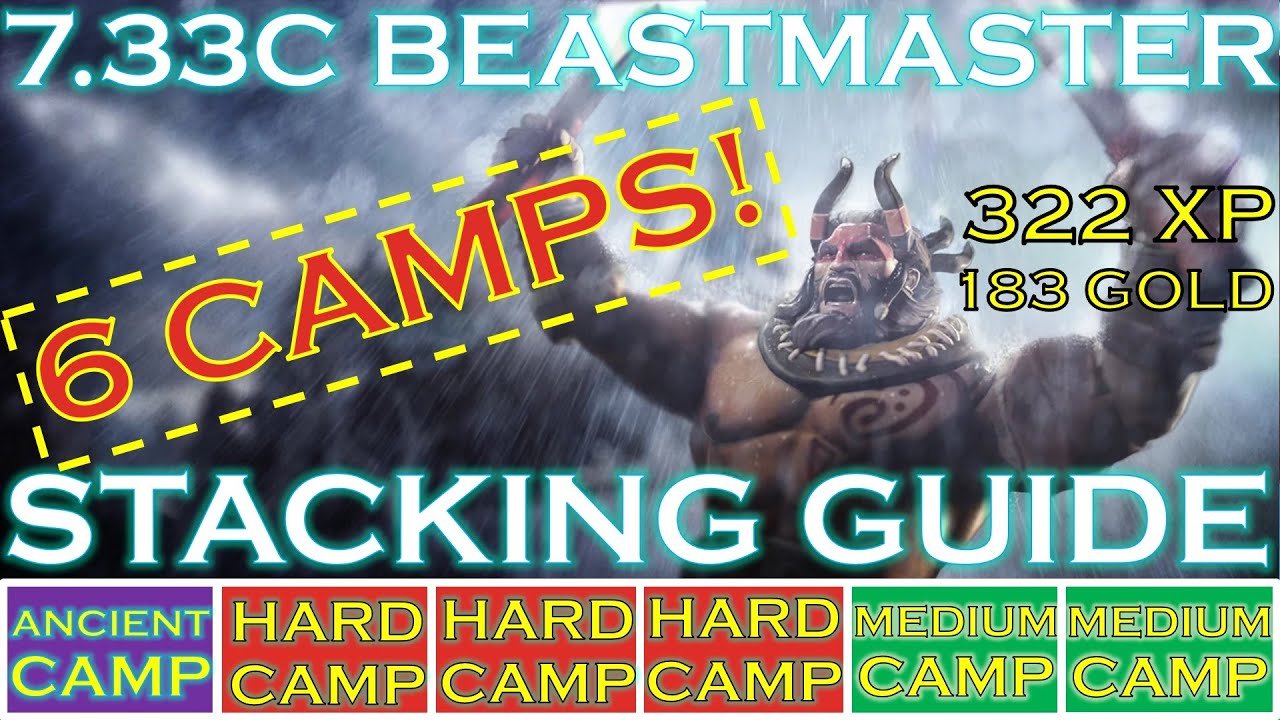 How to Stack 6 Camps at the Same Time | Beastmaster Stacking Guide 7.33c - YouTube