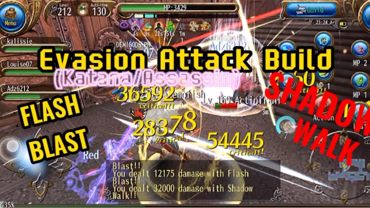 Evasion Attack Build- (Flash Blast/Shadow Walk) Toram Online - YouTube