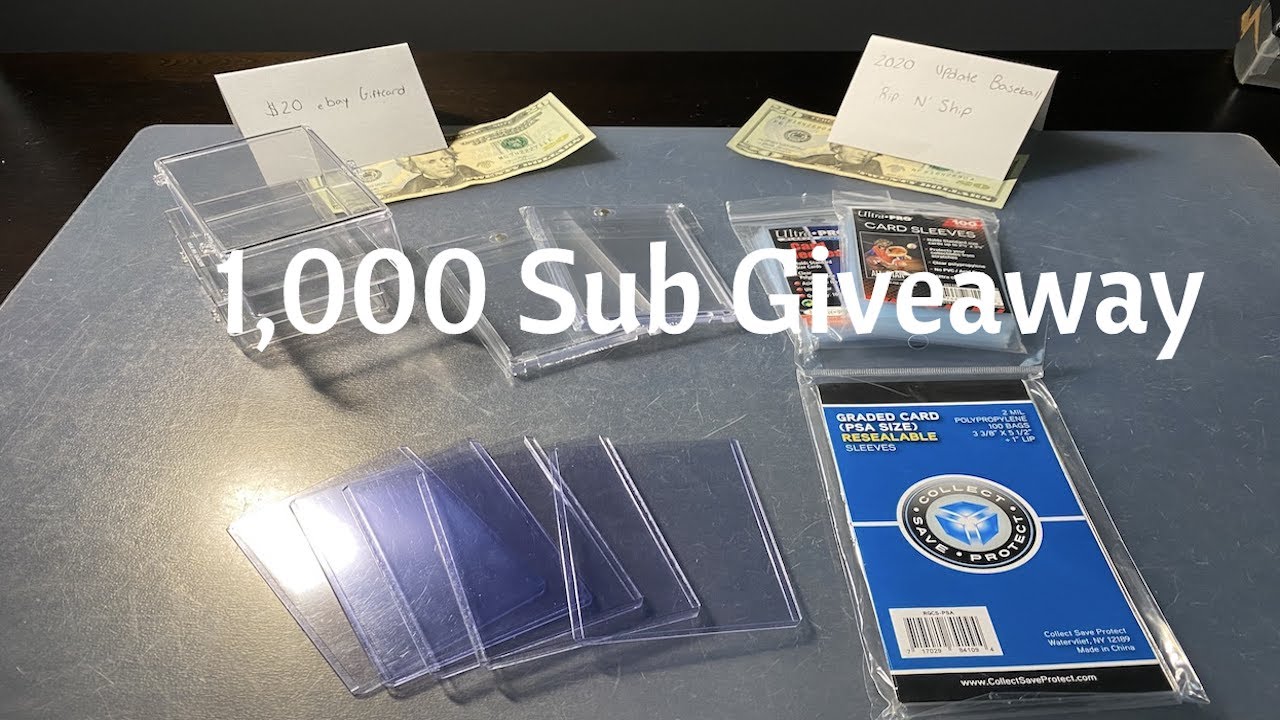 1,000 SUBSCRIBER GIVEAWAY! RETAIL SPORTS CARDS! - YouTube