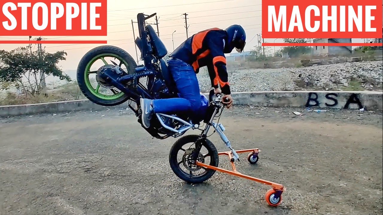 Stoppie Machine For Beginners || India's 1st || Learn Stoppie Without ...