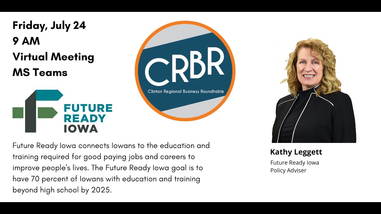 [REPLAY] Clinton Region Business Roundtable w/Kathy Leggett of Future ...