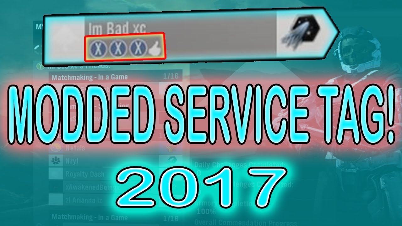 Halo: Reach How To Get Buttons In Service Tag! (2017) - YouTube