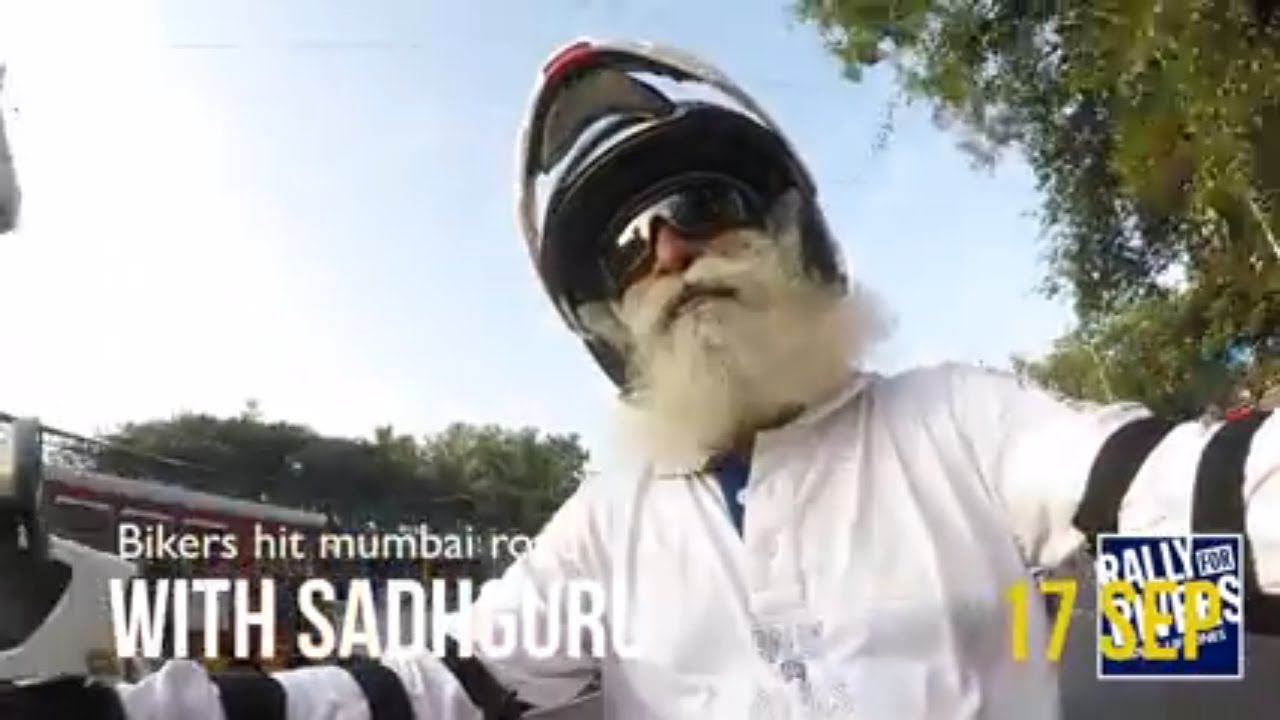 Bike Rally with Sadhguru - Mumbai Rally For Rivers - YouTube
