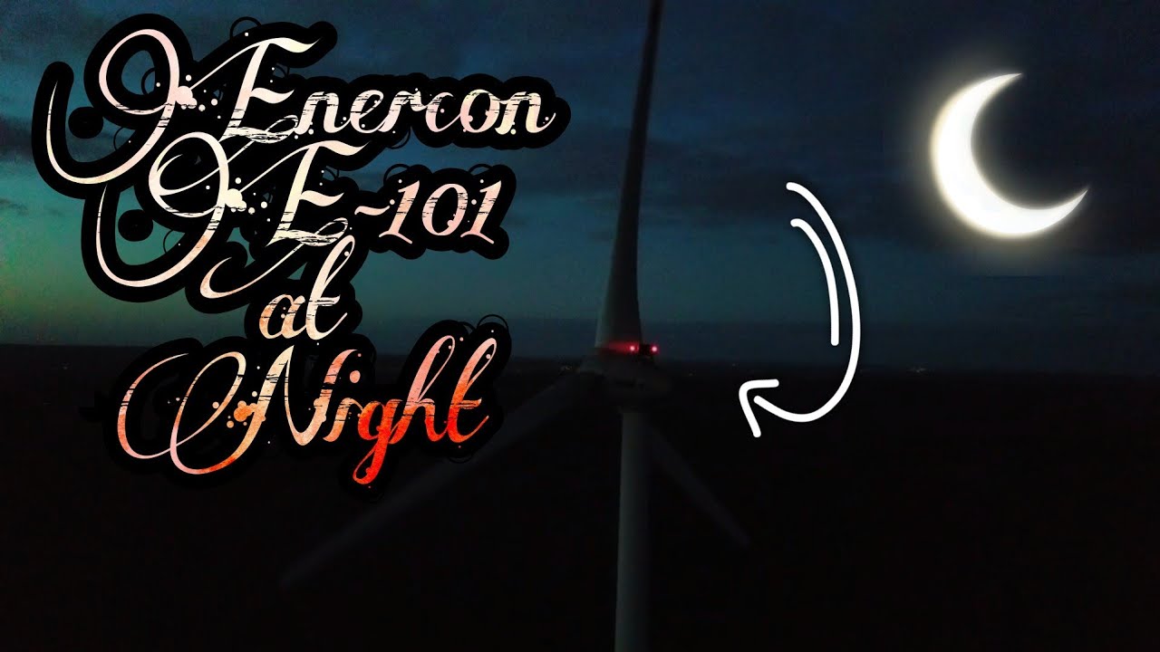 Enercon E-101 at Night | Cinematic Drone footage | Wkas Marl-Sinsen # ...