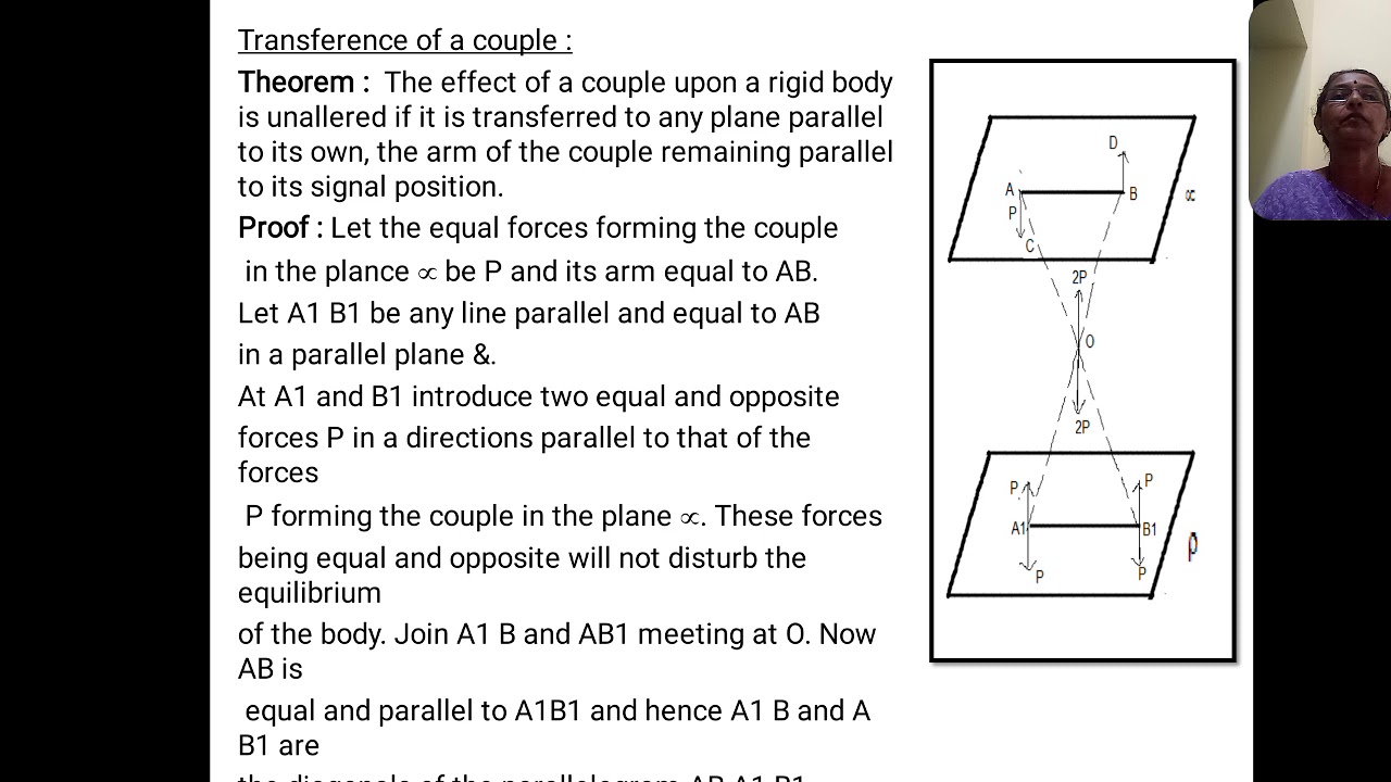 Bsc 5th sem paper -3 Definition of couples ,moments of a couple and ...